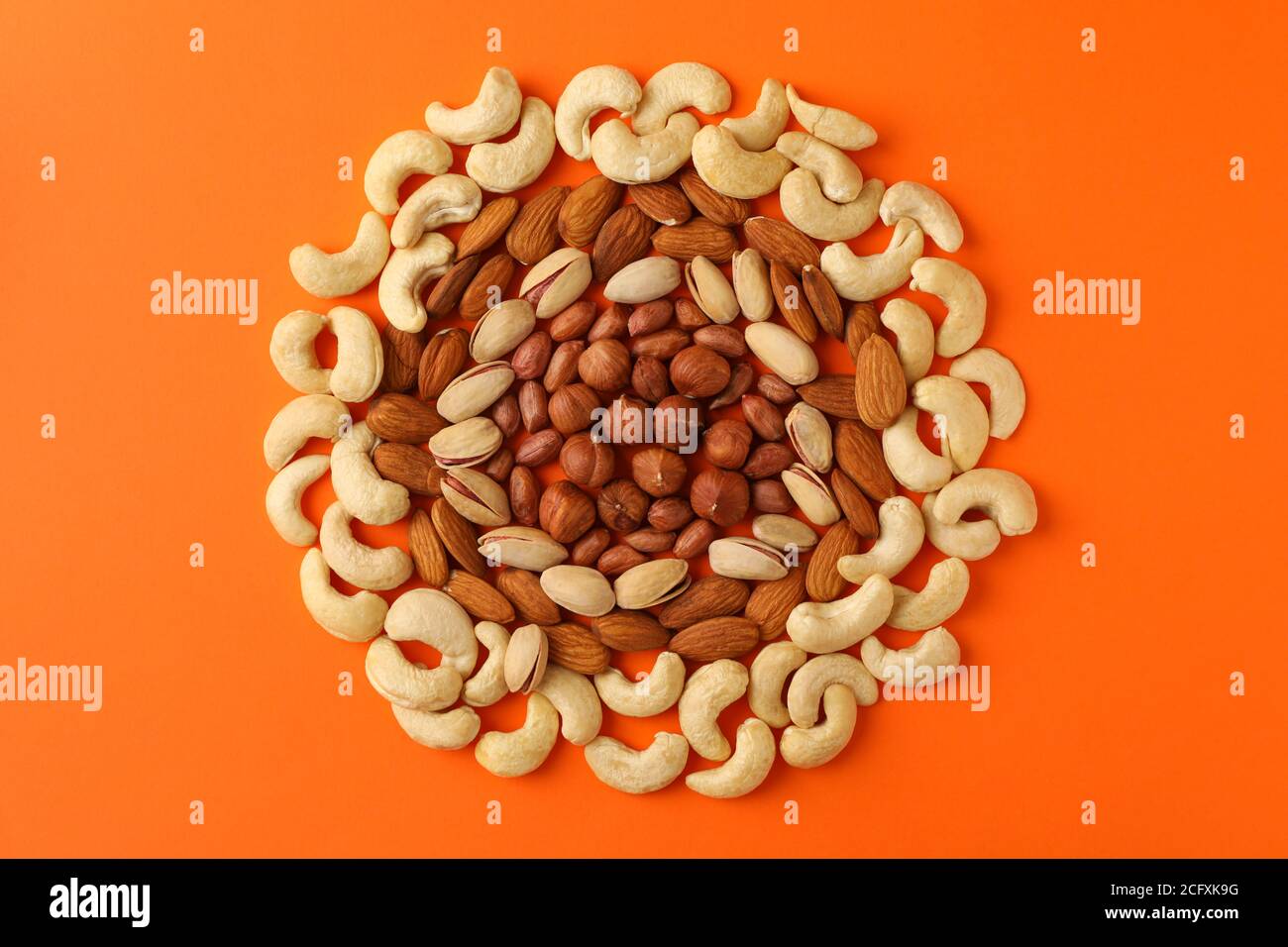 Whole round circle almond hi-res stock photography and images - Alamy