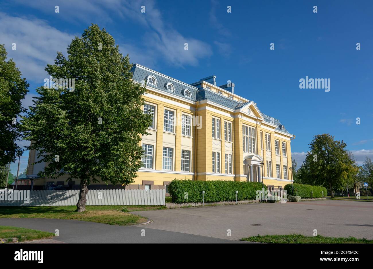 Center of Raahe town Stock Photo - Alamy