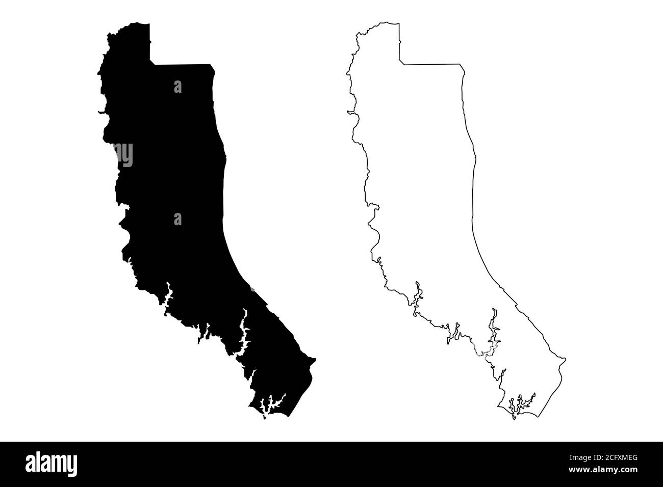 Calvert county map hi-res stock photography and images - Alamy
