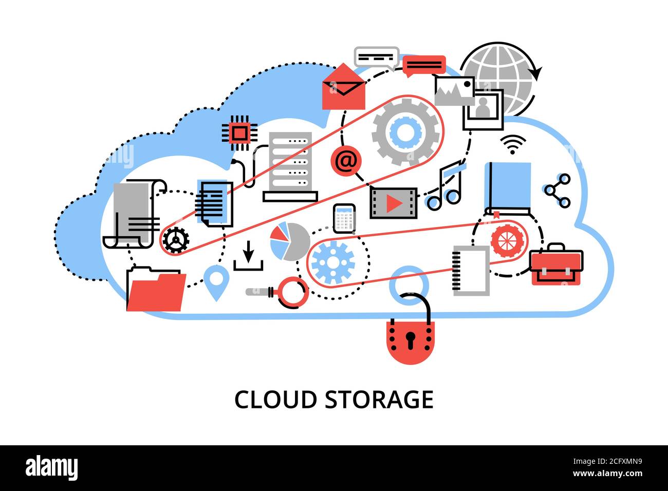 Protect computer networks Stock Vector Images - Alamy