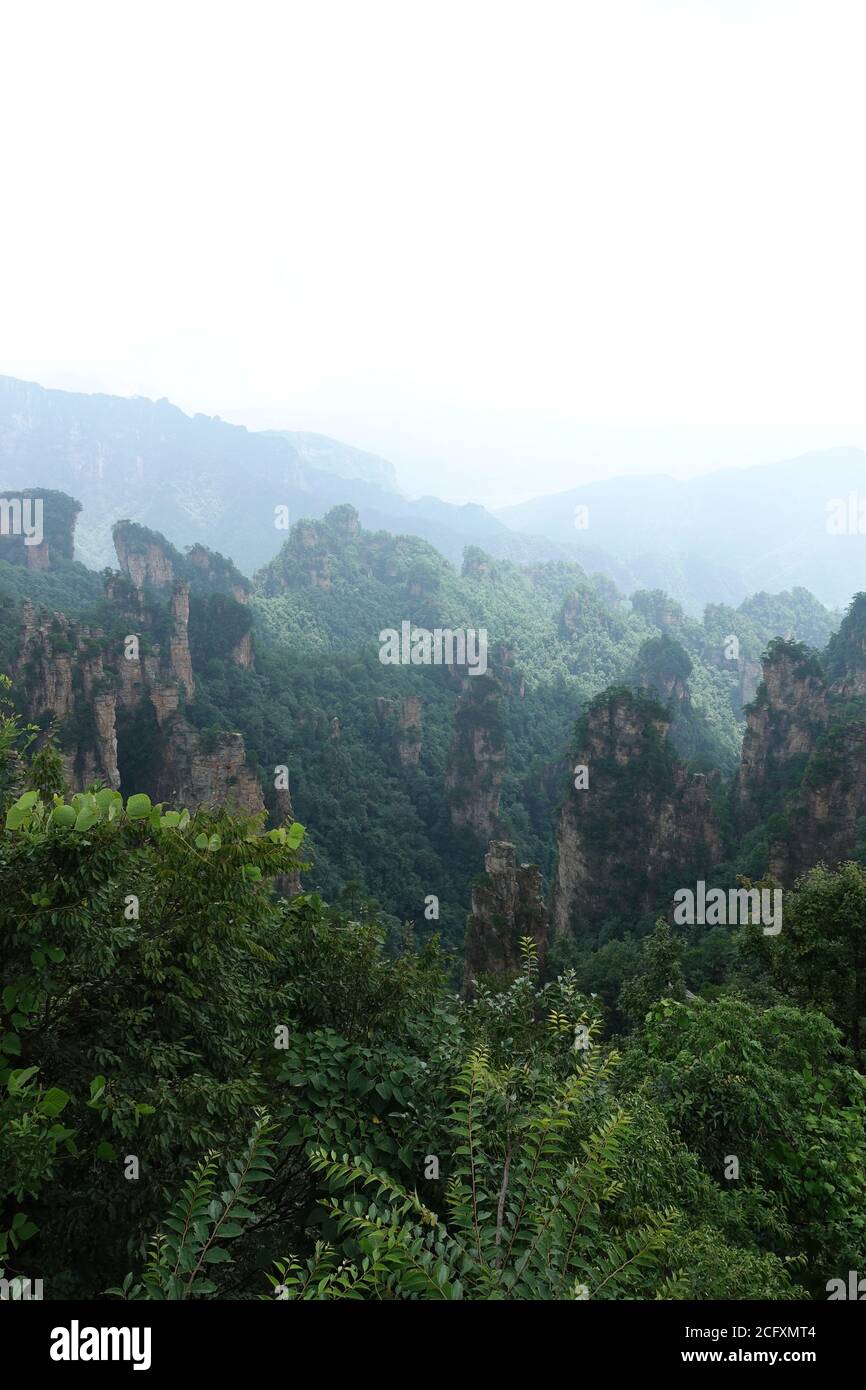 Zhangjiajie National Forest Park, Wulingyuan Scenic Area Stock Photo ...