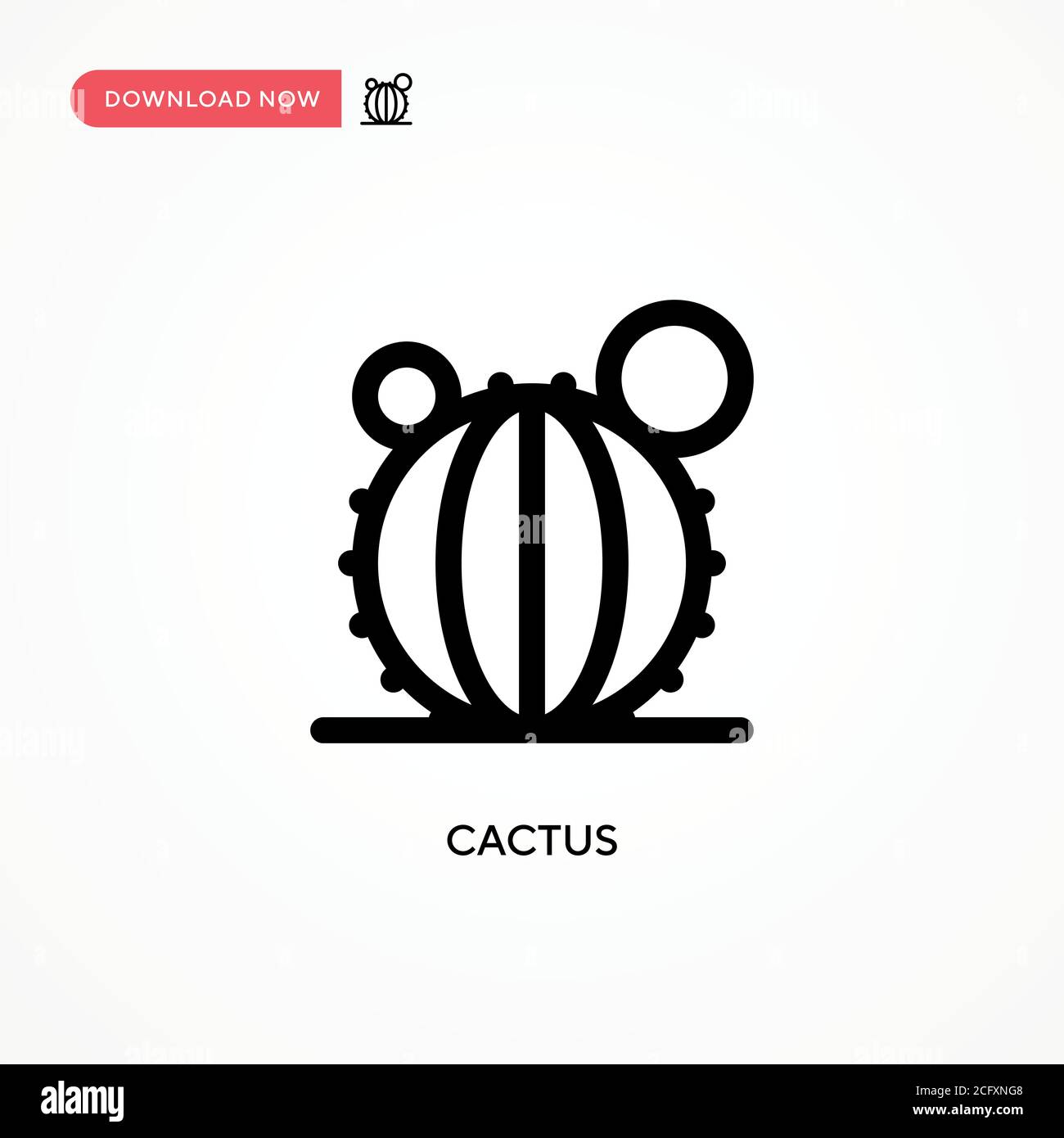 Cactus Simple vector icon. Modern, simple flat vector illustration for ...