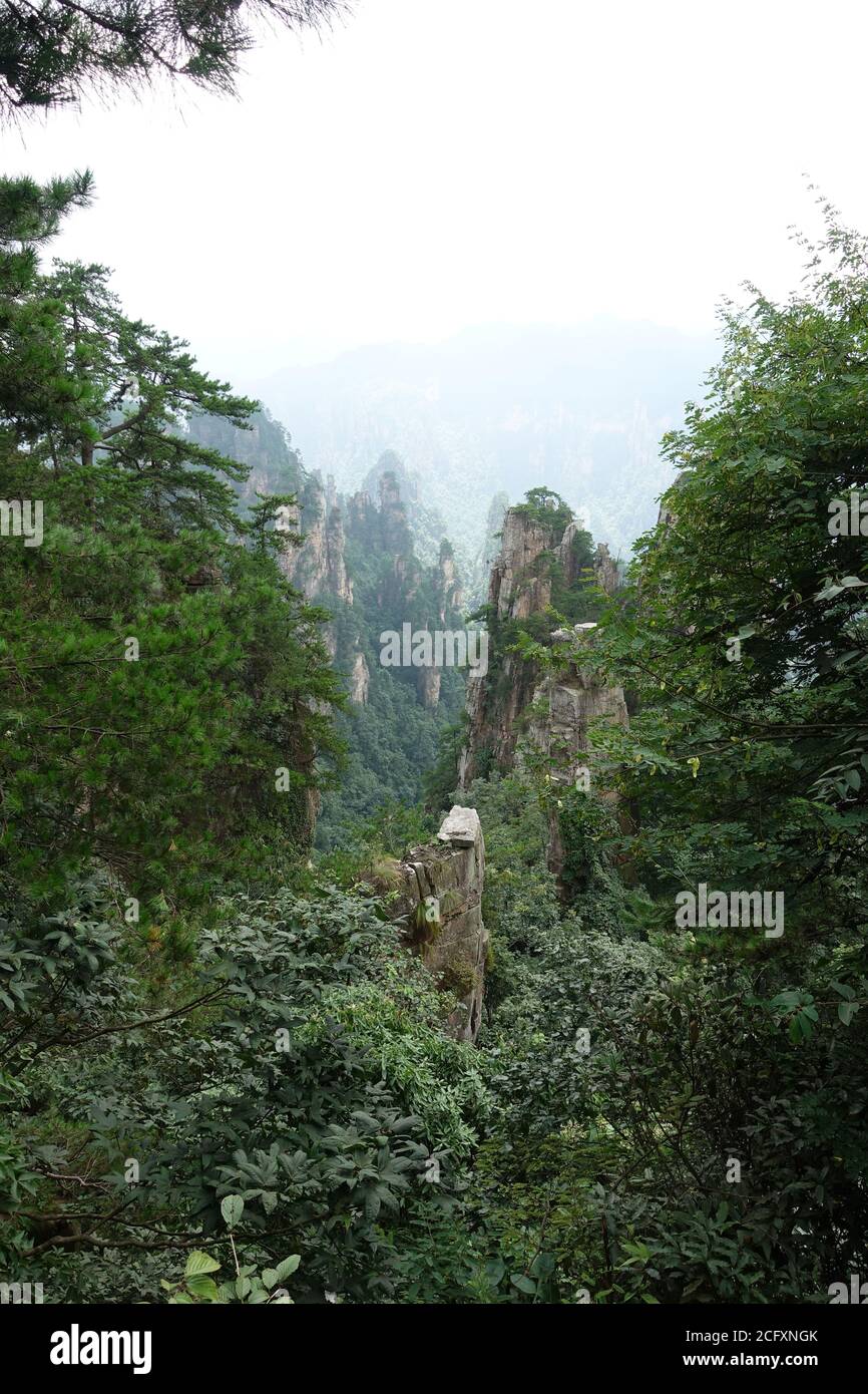 Zhangjiajie National Forest Park, Wulingyuan Scenic Area Stock Photo ...