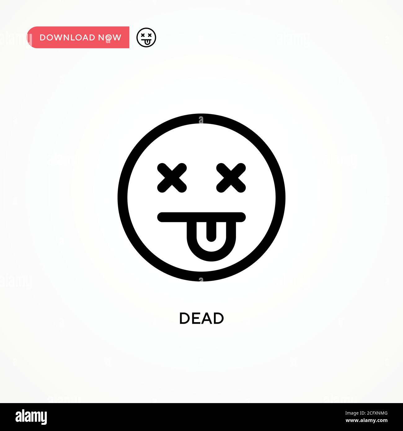 Dead Simple vector icon. Modern, simple flat vector illustration for ...