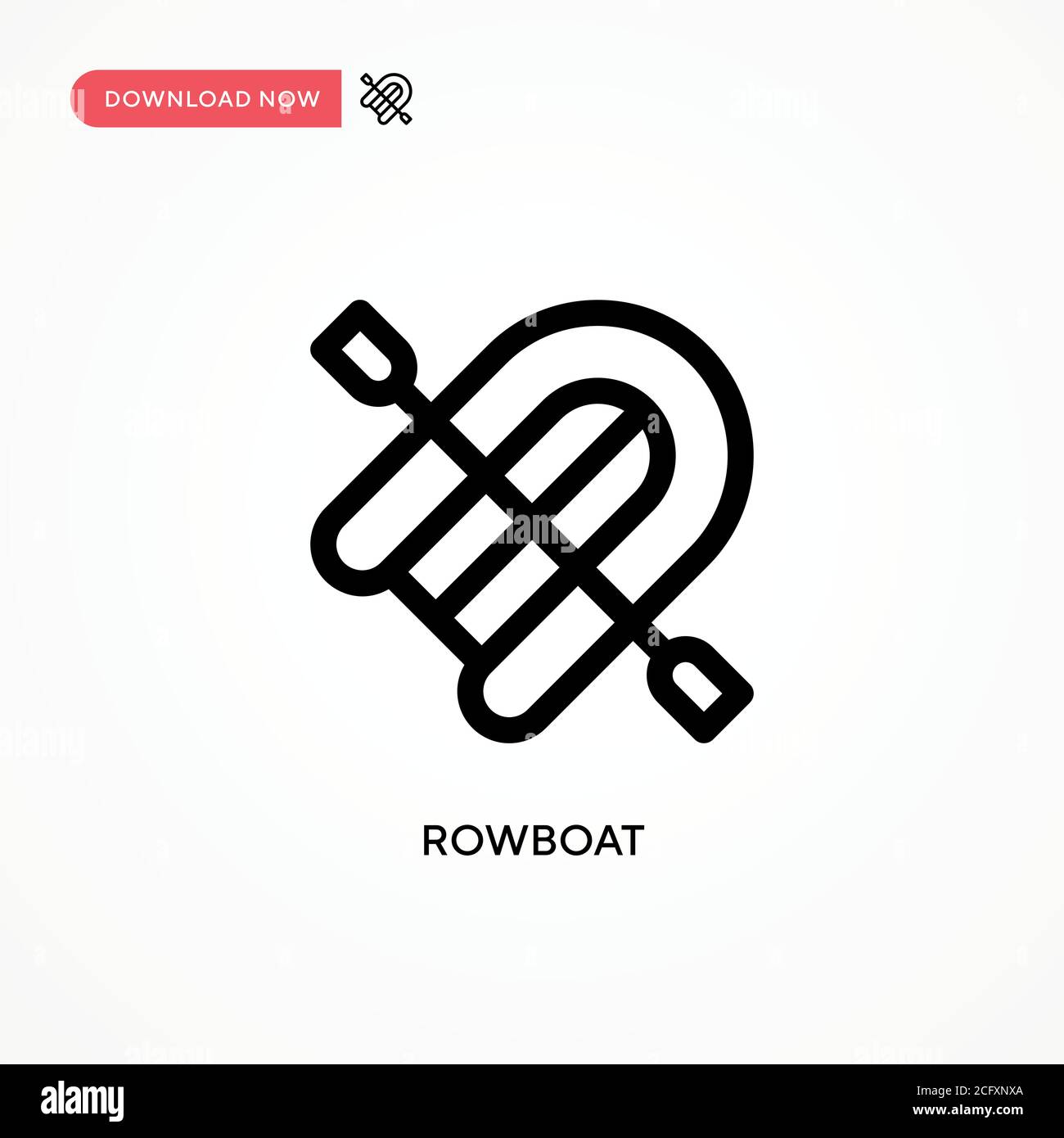 Rowing green boat Stock Vector Images - Alamy