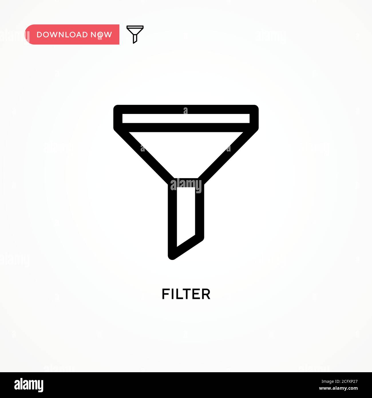 Filter Simple vector icon. Modern, simple flat vector illustration for ...