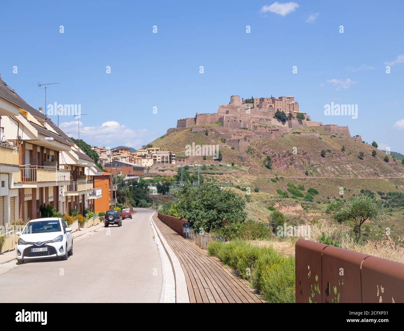 CARDONA, SPAIN-JULY 25, 2020: Castle of Cardona. Romanesque and Gothic ...