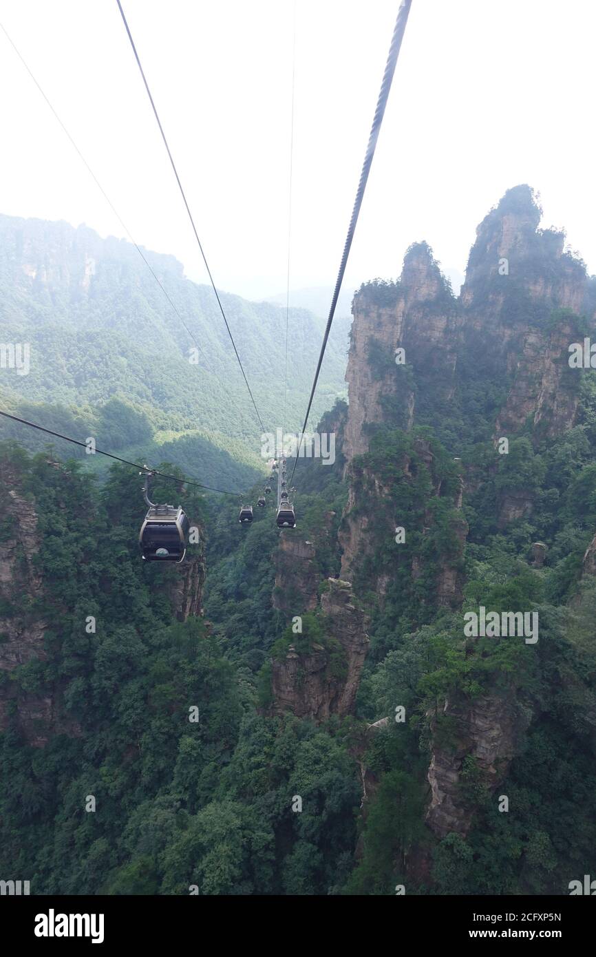 Wulingyuan national park cable hi-res stock photography and images - Alamy