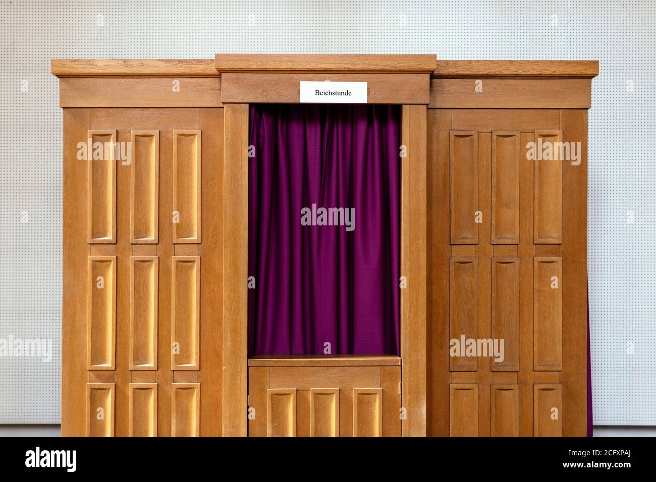 Confessional of a church hi-res stock photography and images - Alamy