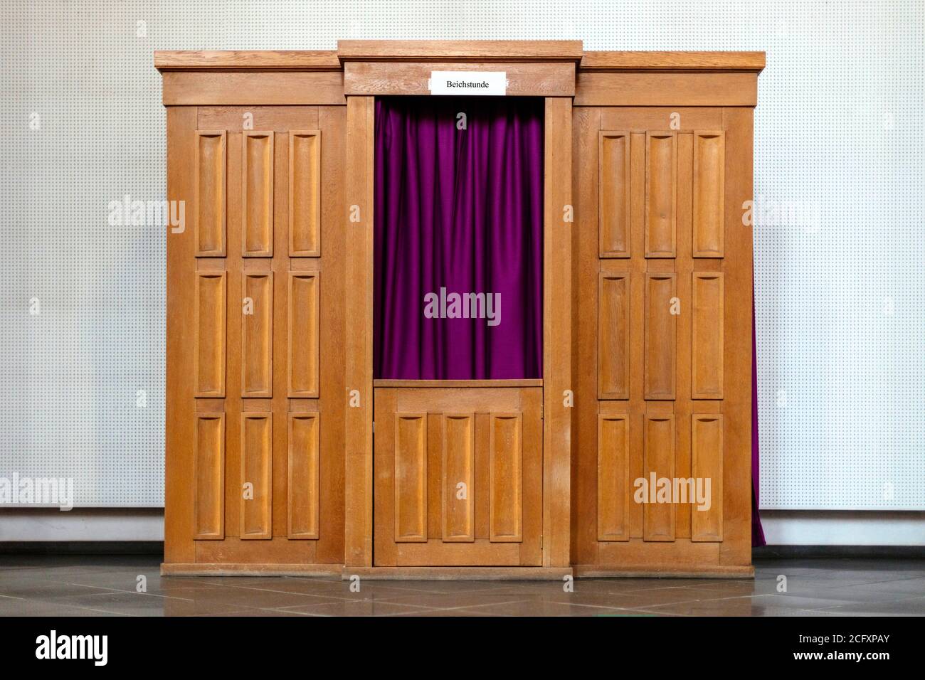 Confessional of a church hi-res stock photography and images - Alamy