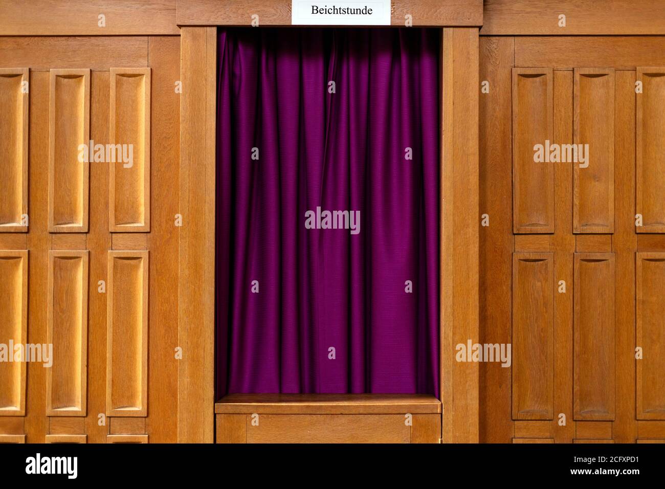 Confessional of a church hi-res stock photography and images - Alamy