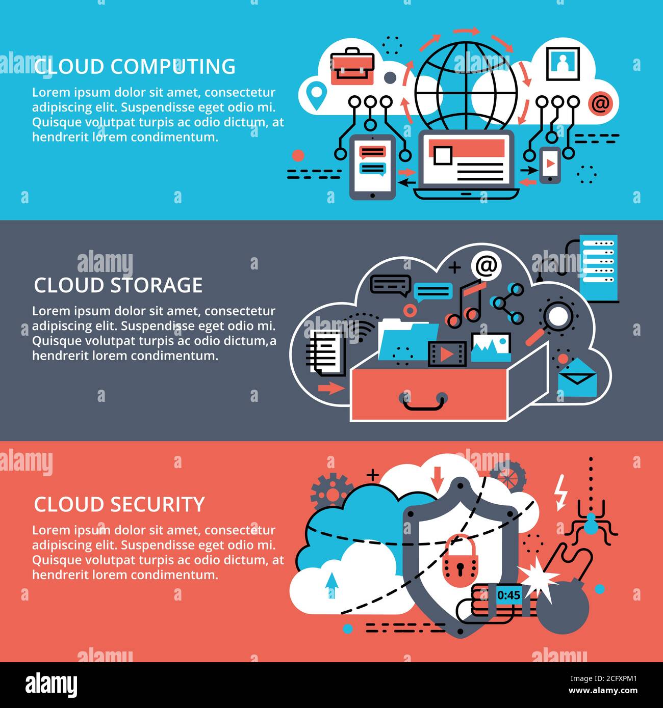 Cloud computing architecture Stock Vector Images - Alamy