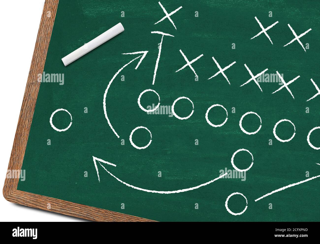 American football field diagram hi-res stock photography and images - Alamy