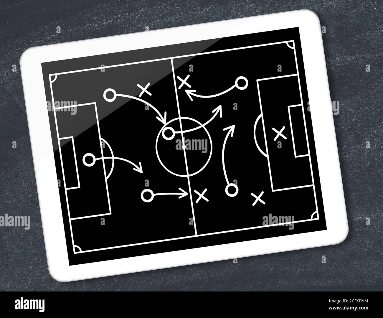 Soccer tactics diagram hi-res stock photography and images - Alamy