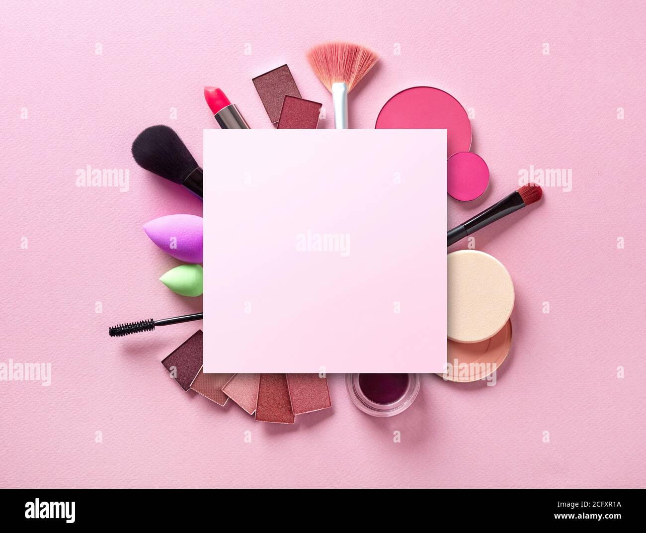 Blank paper and cosmetics Stock Photo - Alamy