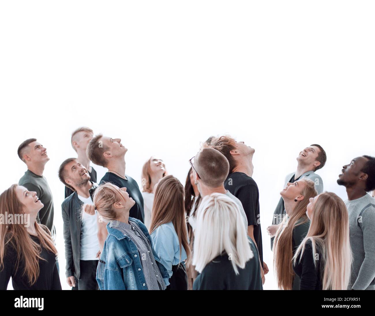 groups of young people moving in different directions Stock Photo - Alamy
