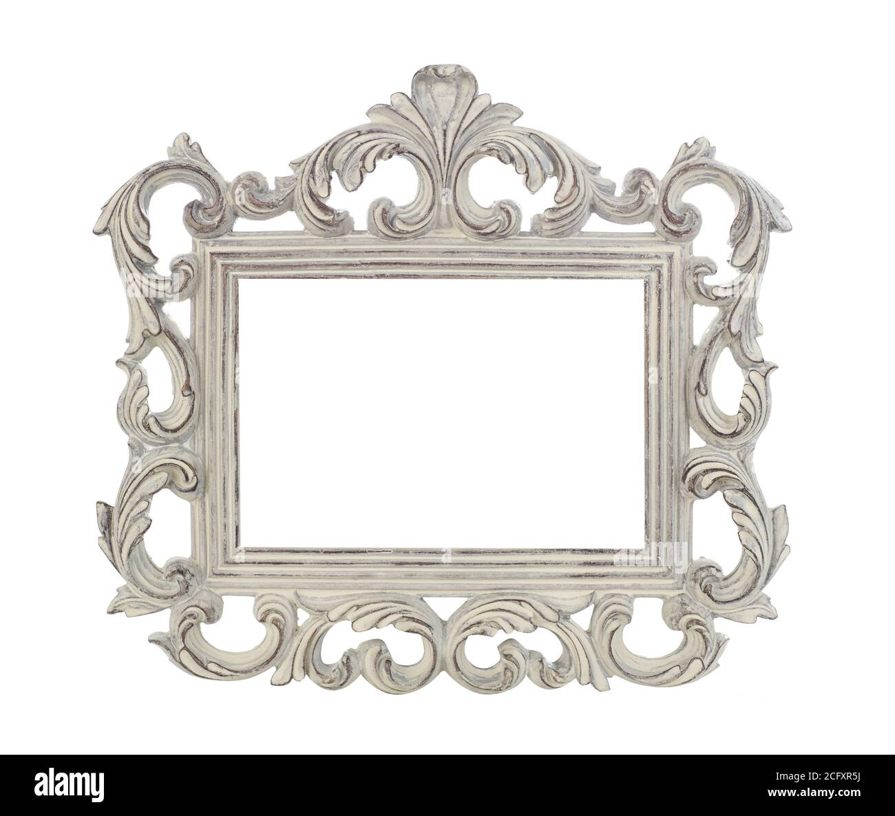 Vintage frame on white background Stock Photo - Alamy