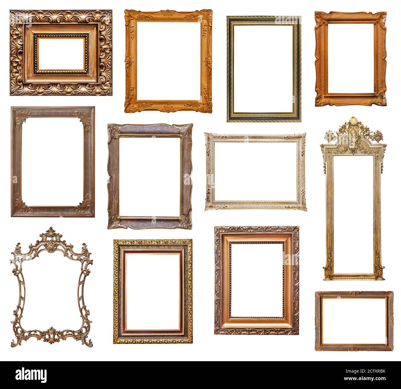 Vintage picture frames Stock Photo - Alamy