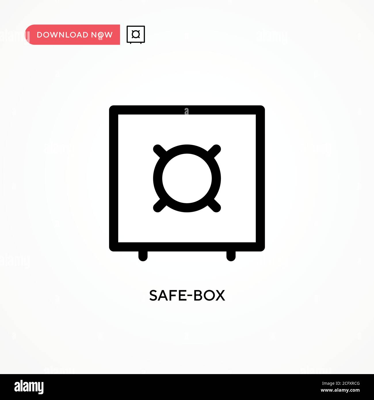 Safe-box Simple vector icon. Modern, simple flat vector illustration ...