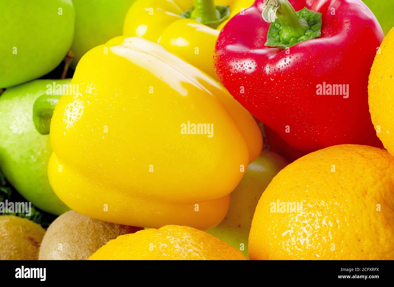 Fruits and vegetables close-up Stock Photo - Alamy