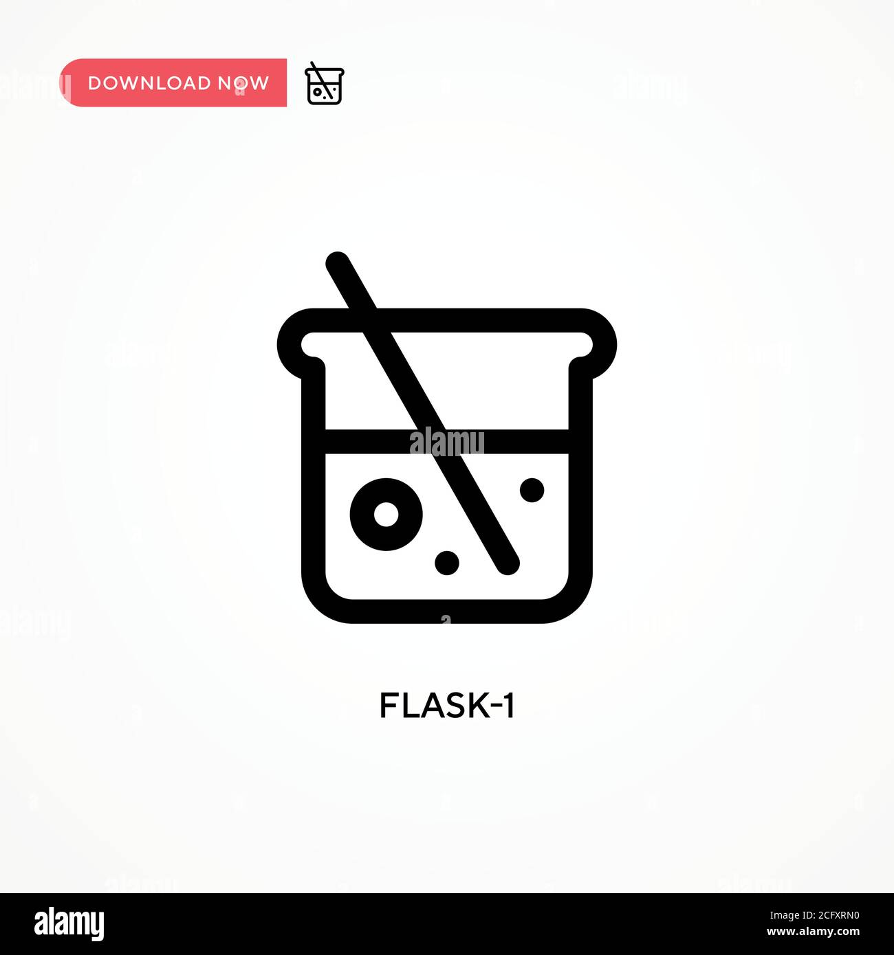 Flask-1 Simple vector icon. Modern, simple flat vector illustration for ...