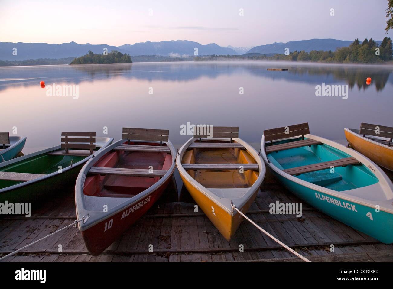 geography / travel, Germany, Bavaria, Uffing, boats on the Staffelsee ...