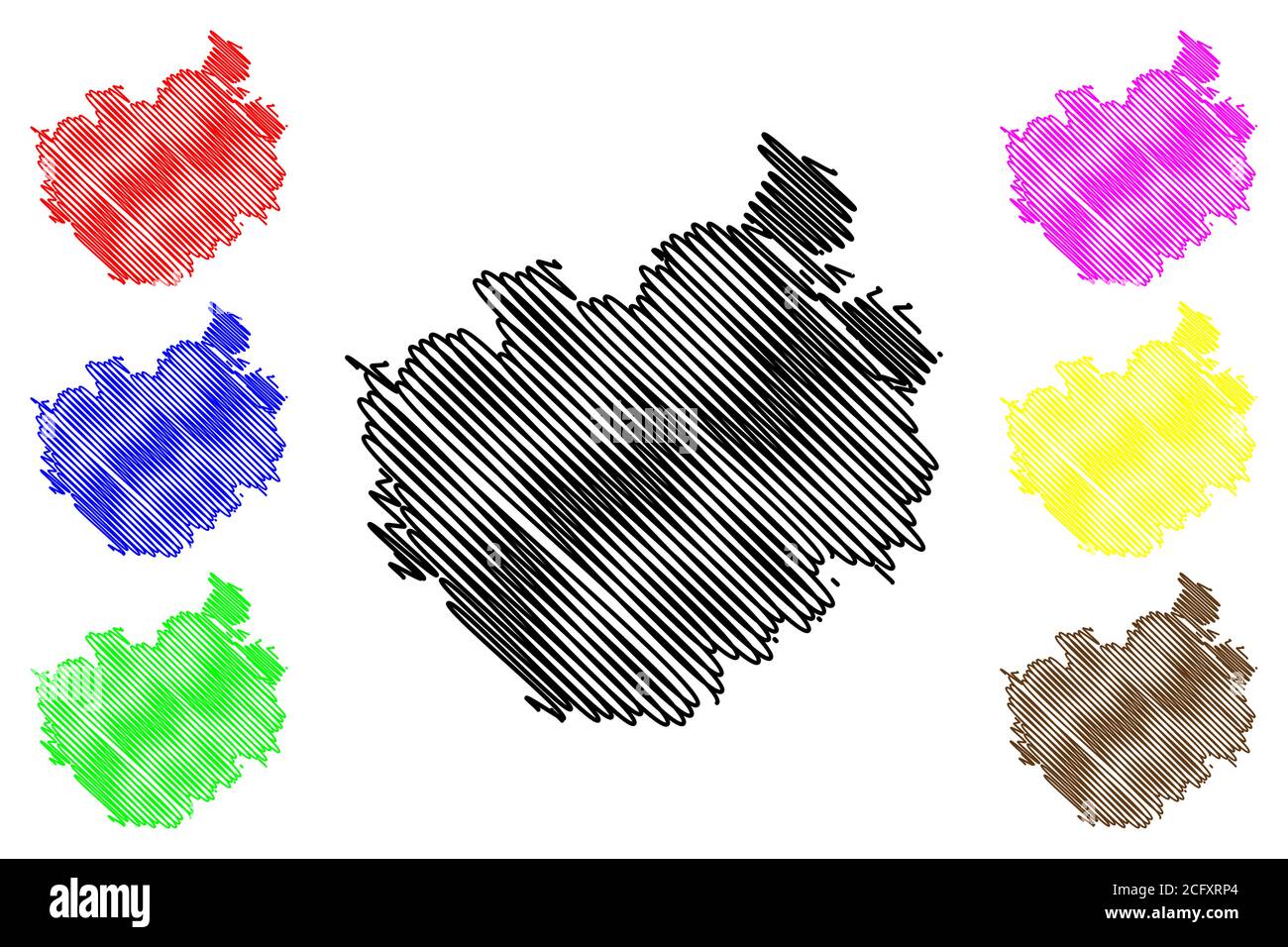 Saitama City (State of Japan, island country, Kanto Region) map vector ...