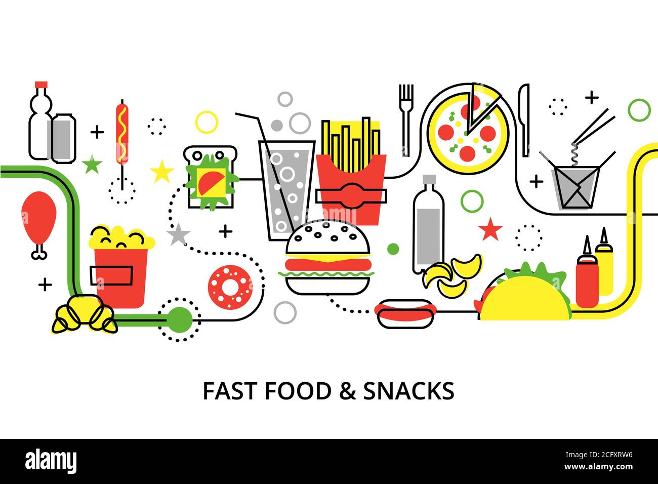 Vegetables snacks Stock Vector Images - Alamy