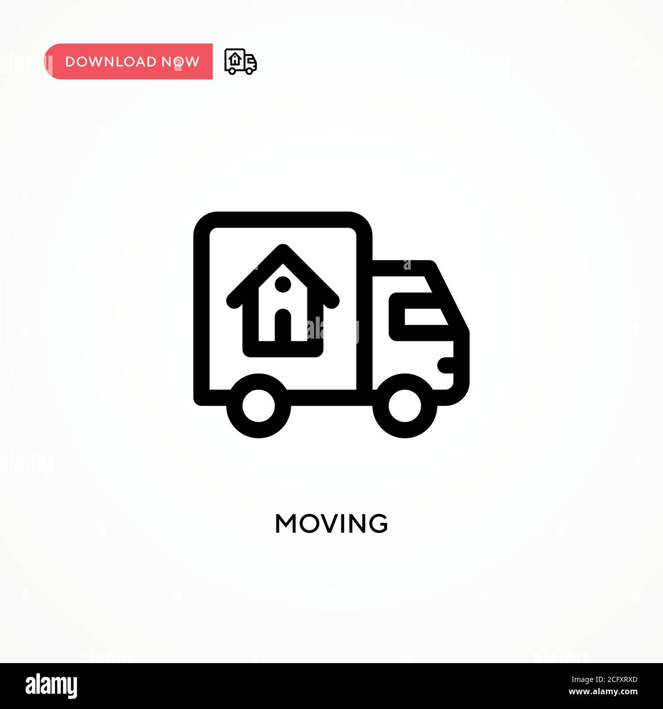 Moving Simple vector icon. Modern, simple flat vector illustration for ...