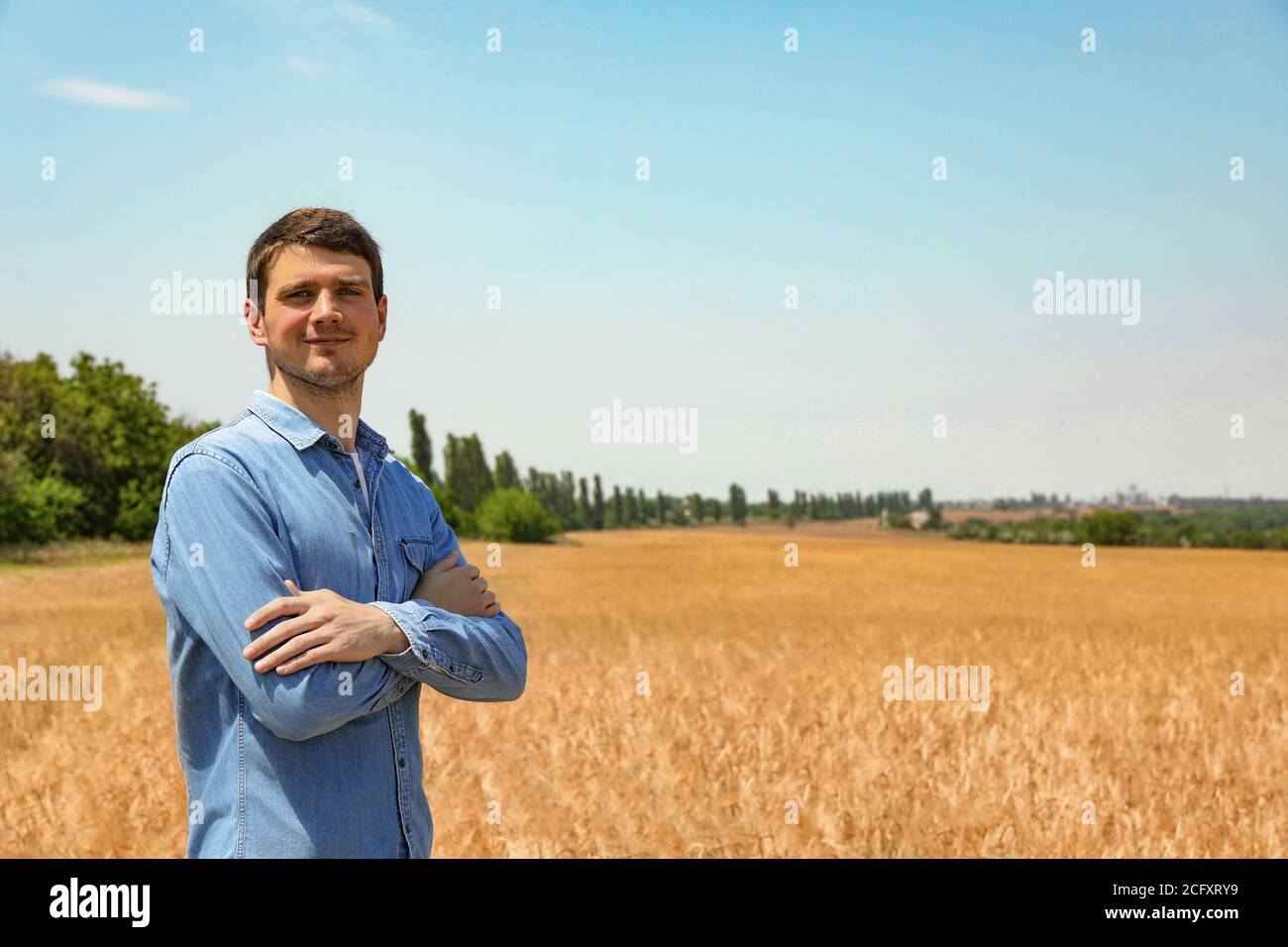Agricultural smart farming young male hi-res stock photography and ...