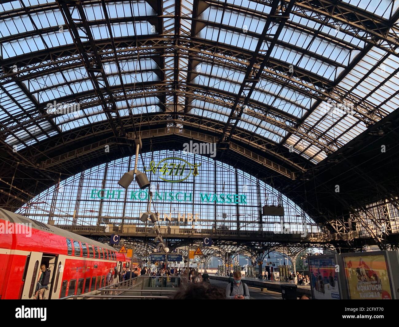 Inside of Koln Hauptbahnhof, also known as Cologne Central Station ...