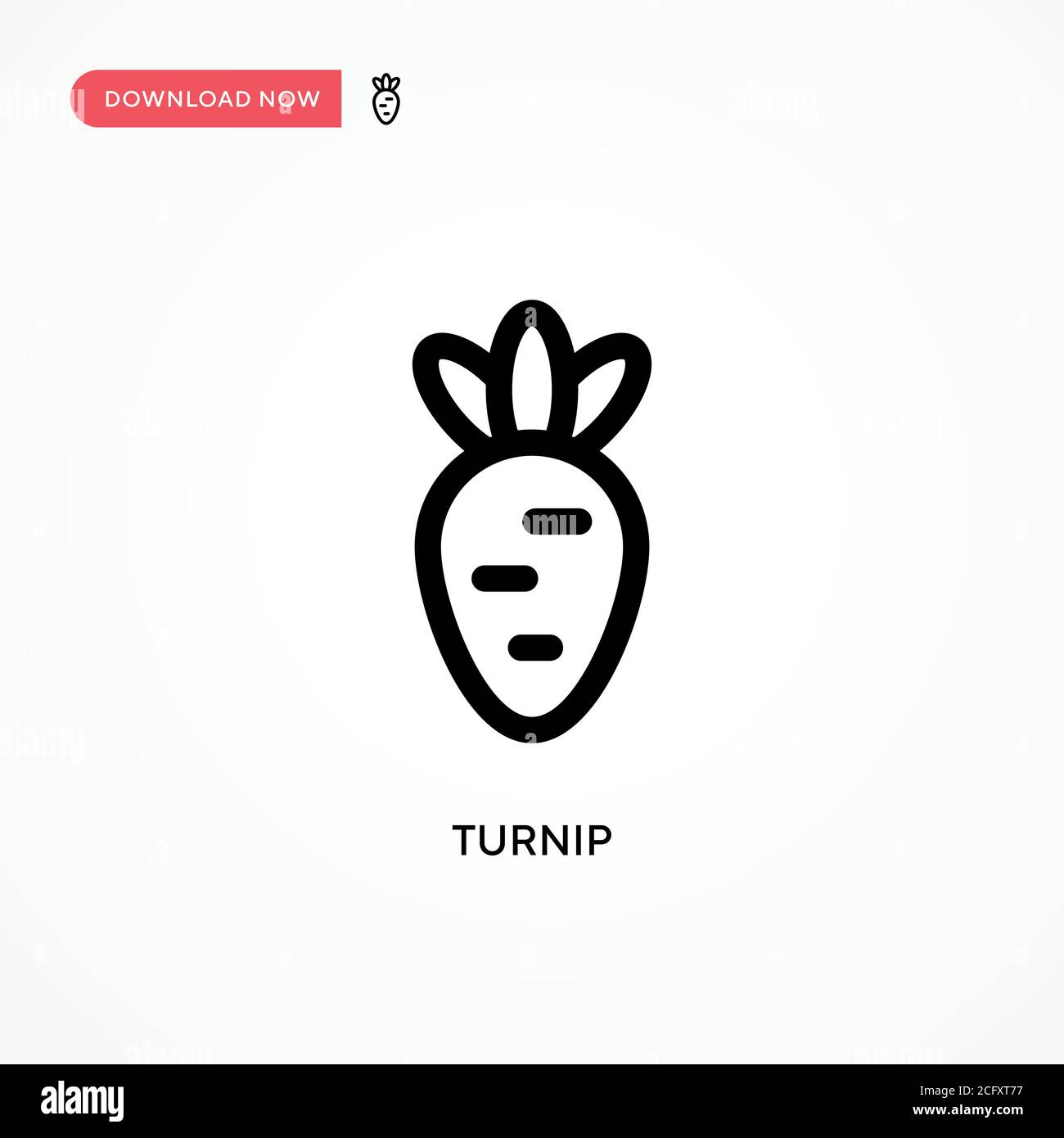 Turnip Vector Vectors High Resolution Stock Photography and Images - Alamy