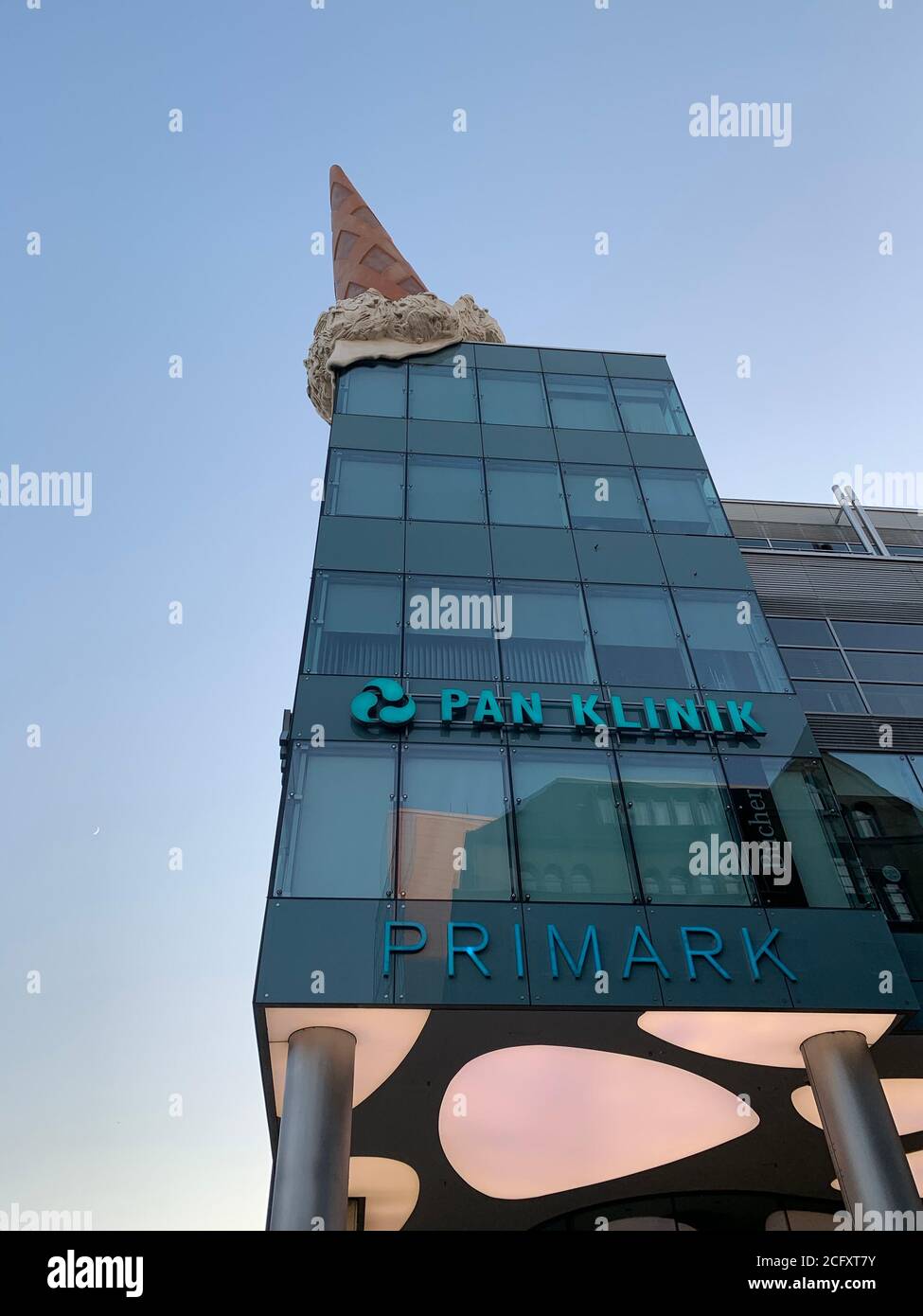 Facade of the Primark store at city centre. Cologne Koln, North Rhine ...