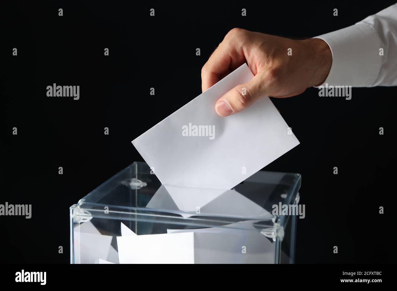 Black person casting vote hi-res stock photography and images - Alamy