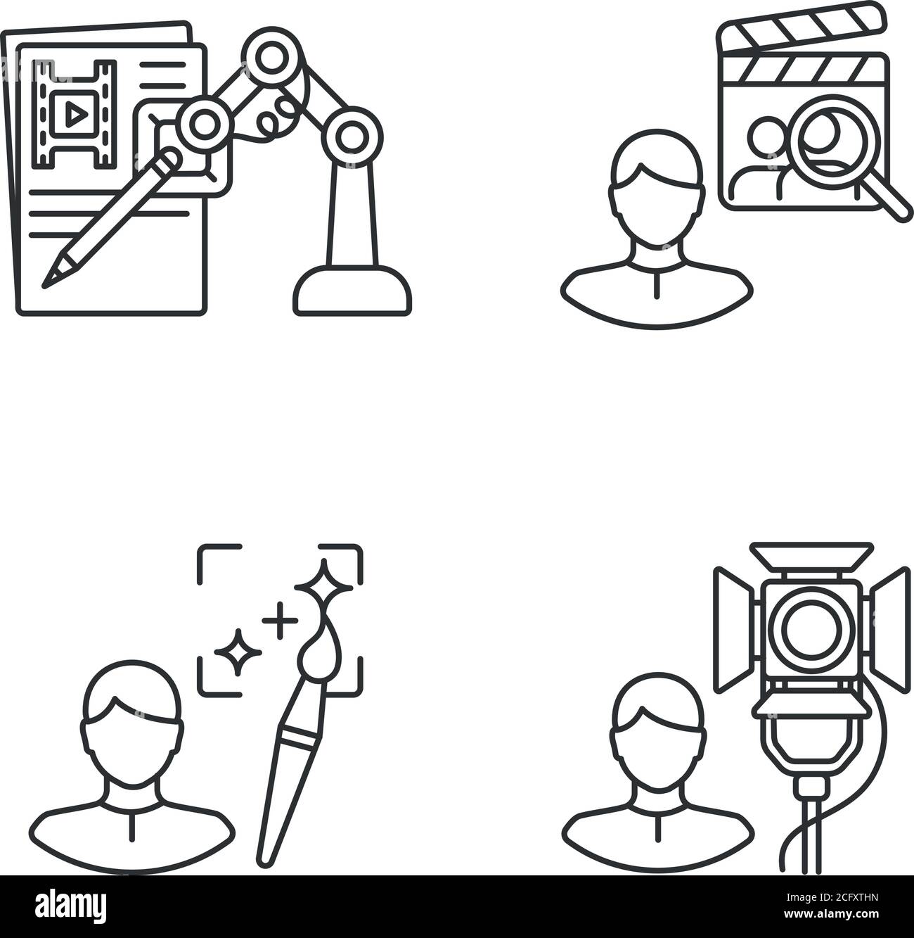 Theatre technician Stock Vector Images - Alamy