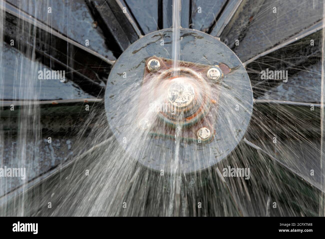 Water Splashing On The Artwork Waterwiel At The Nemo Science Museum ...