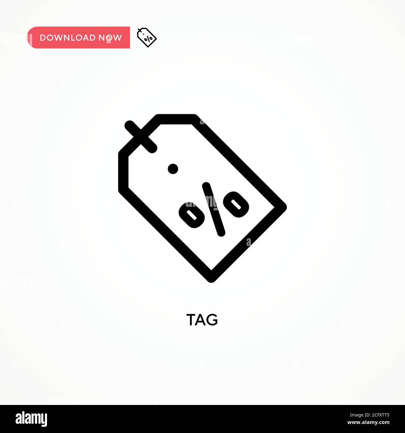 Tag Simple vector icon. Modern, simple flat vector illustration for web ...