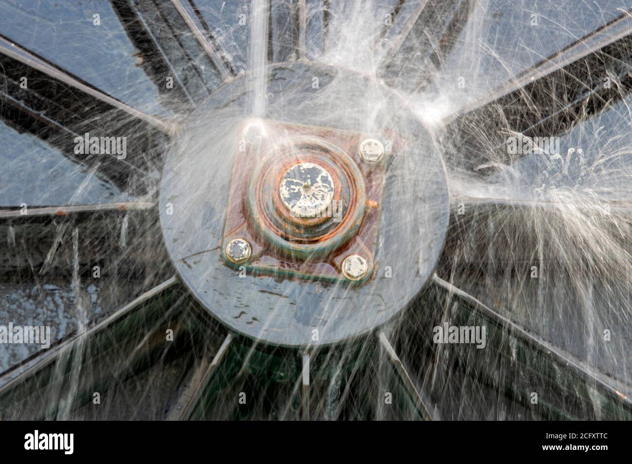 Water Splashing On The Artwork Waterwiel At The Nemo Science Museum ...