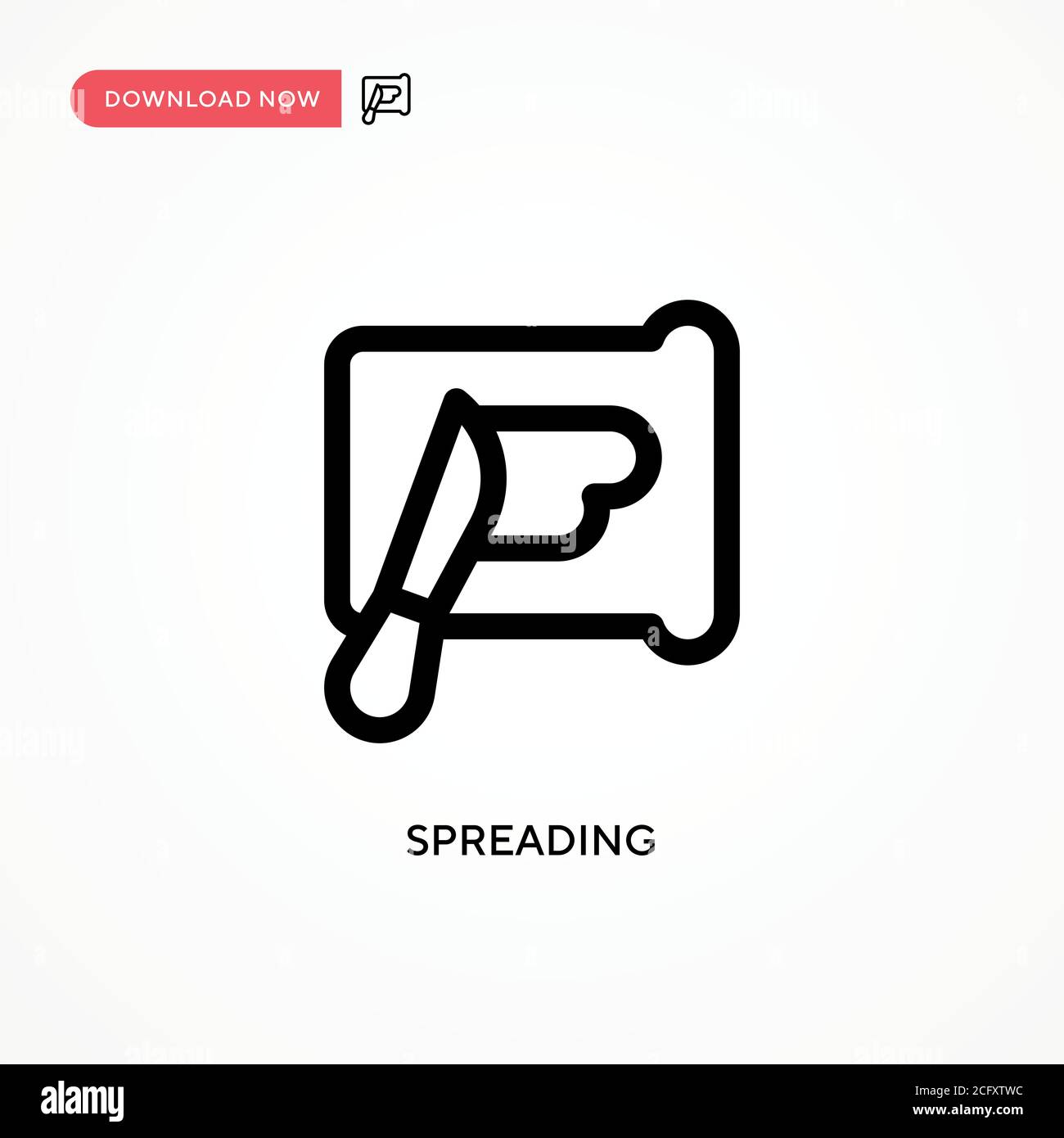 Spreading Simple vector icon. Modern, simple flat vector illustration ...