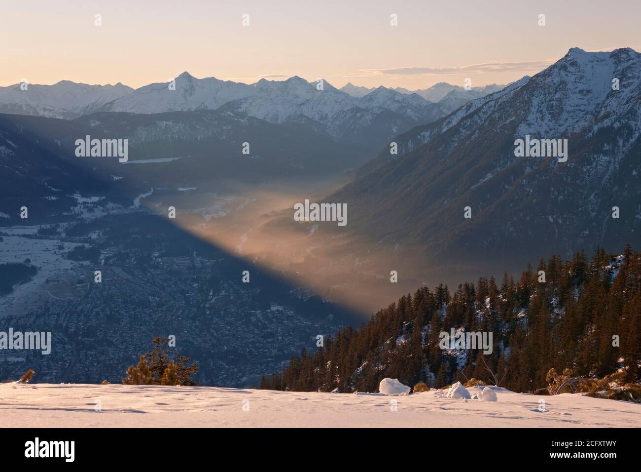 geography / travel, Germany, Bavaria, view from Wank into dale, Upper ...