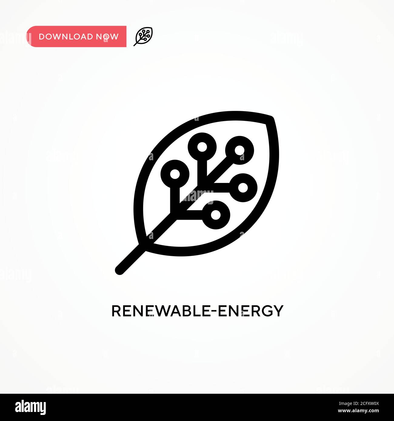 Renewable-energy Simple vector icon. Modern, simple flat vector ...