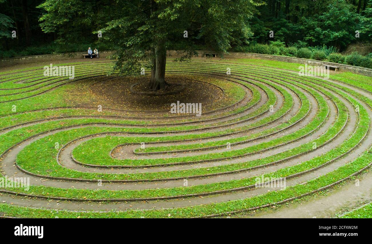 Hanover, Germany. 08th Sep, 2020. Two pensioners are sitting on a bench ...
