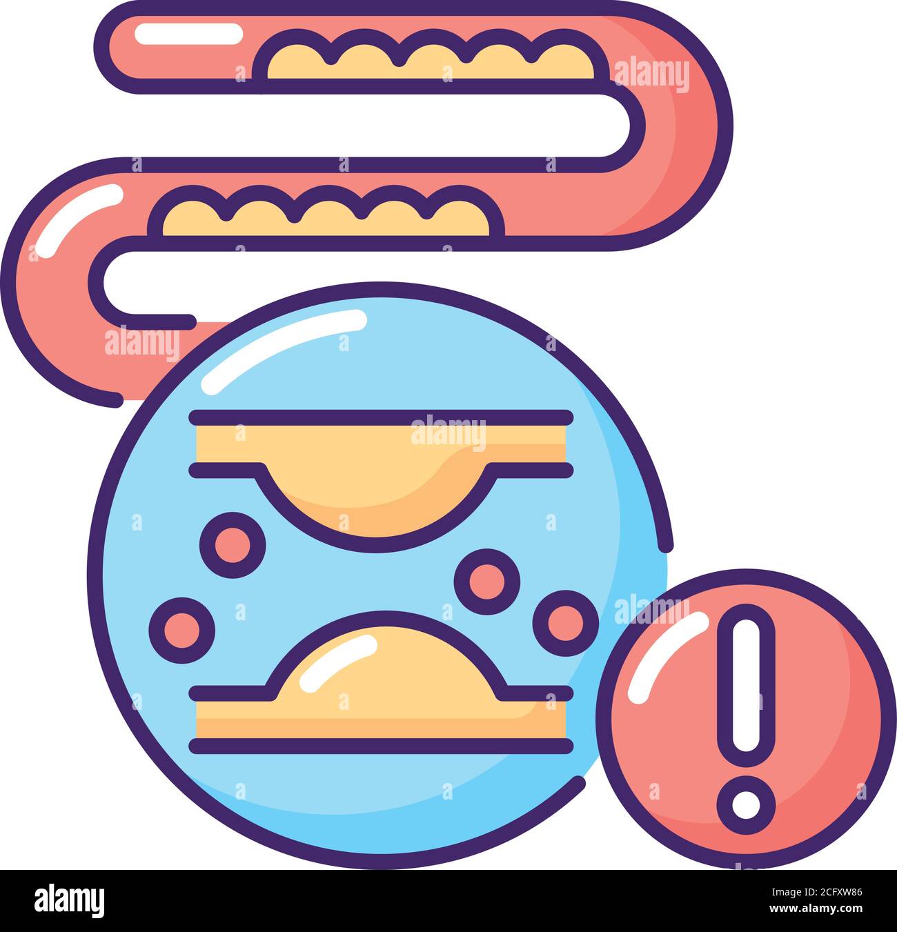 Cholesterol RGB color icon Stock Vector Image & Art - Alamy