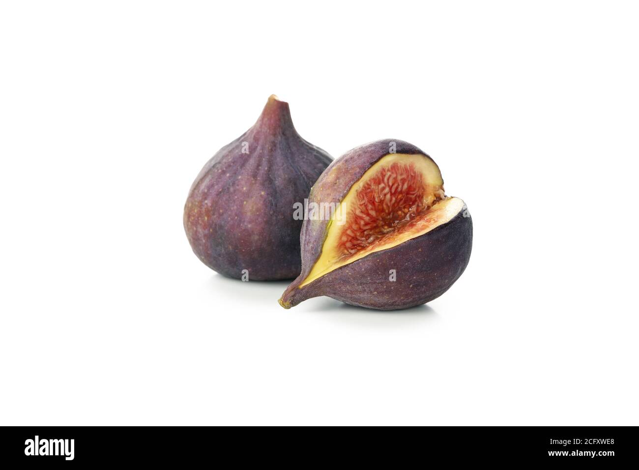 Fresh fig fruits isolated on white background Stock Photo - Alamy
