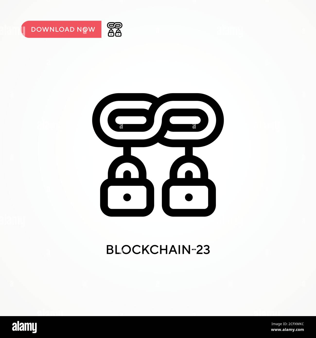 Blockchain-23 Simple vector icon. Modern, simple flat vector ...