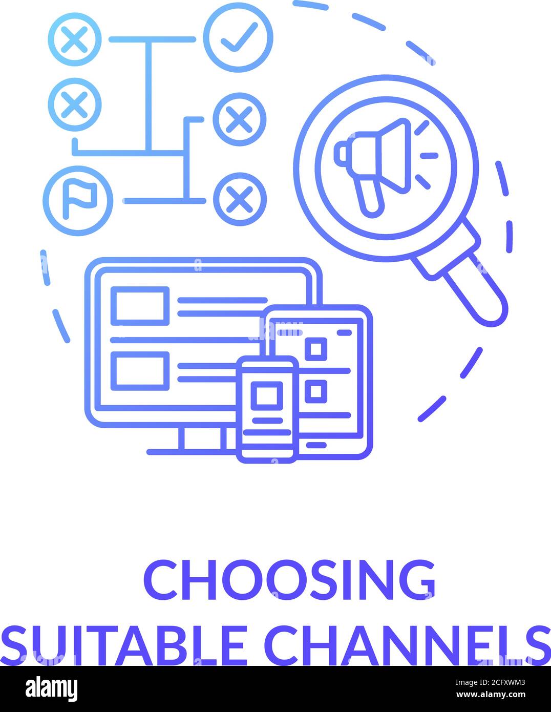 Multi channel media Stock Vector Images - Alamy