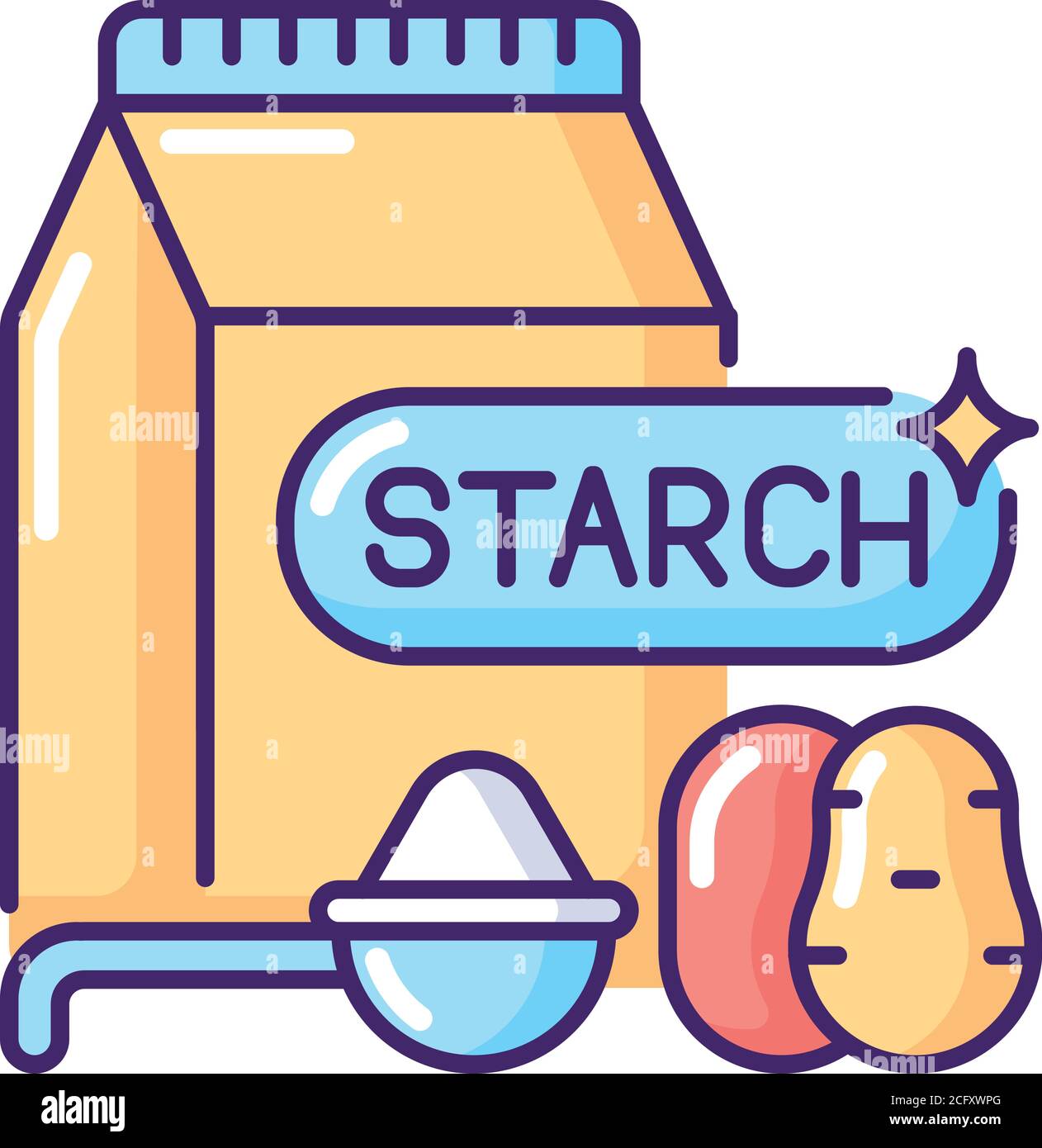 Starch RGB color icon Stock Vector Image & Art - Alamy