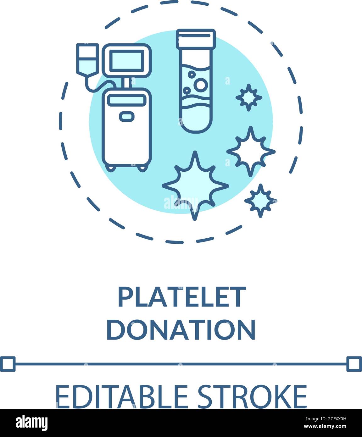 Platelet donation concept icon Stock Vector Image & Art - Alamy