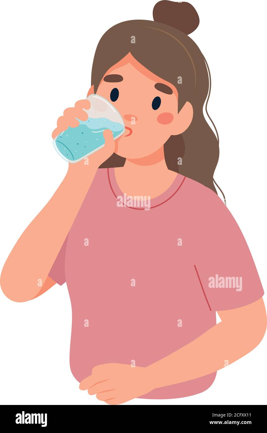 Water ice glass hand Stock Vector Images - Alamy