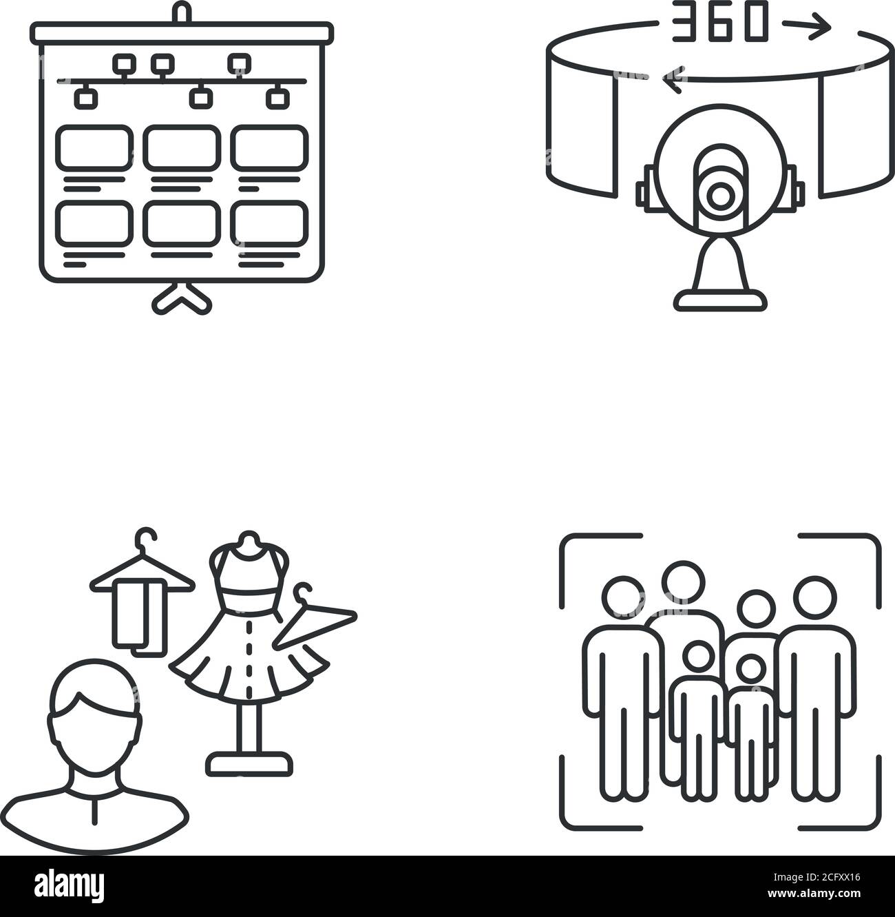 Film set crew director Cut Out Stock Images & Pictures - Alamy